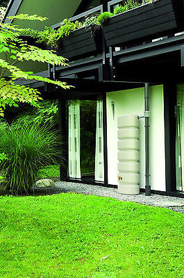 Classico large slim water butt with optional diverter and tap - 300 an ...