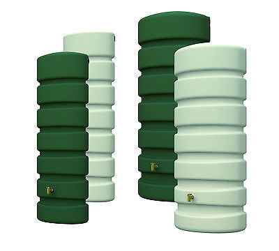 Classico large slim water butt with optional diverter and tap - 300 an ...