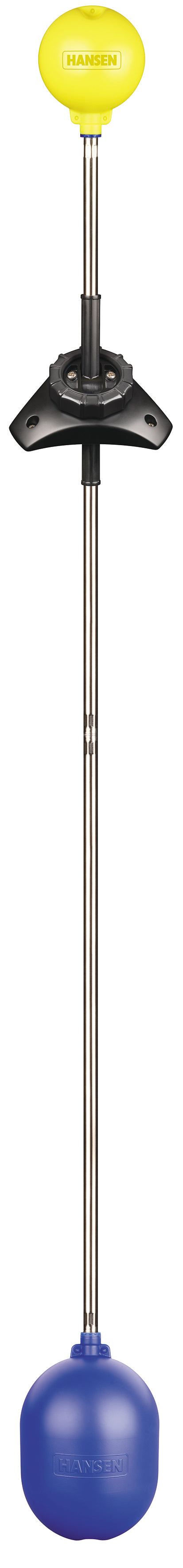 Visible ball rain water and tank level indicator