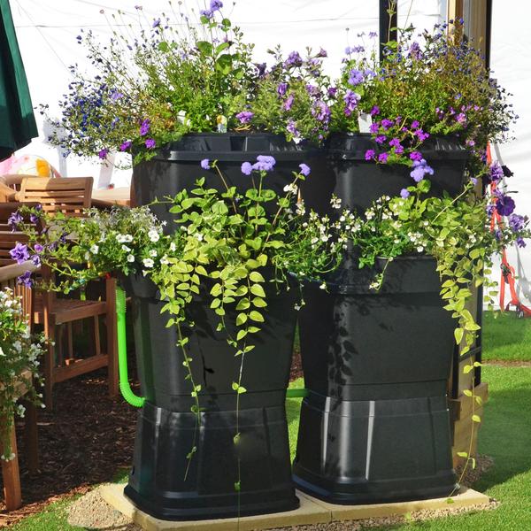 Rainwater Terrace Double 2 Tier 268 Litre Water Butt – Freeflush Water ...