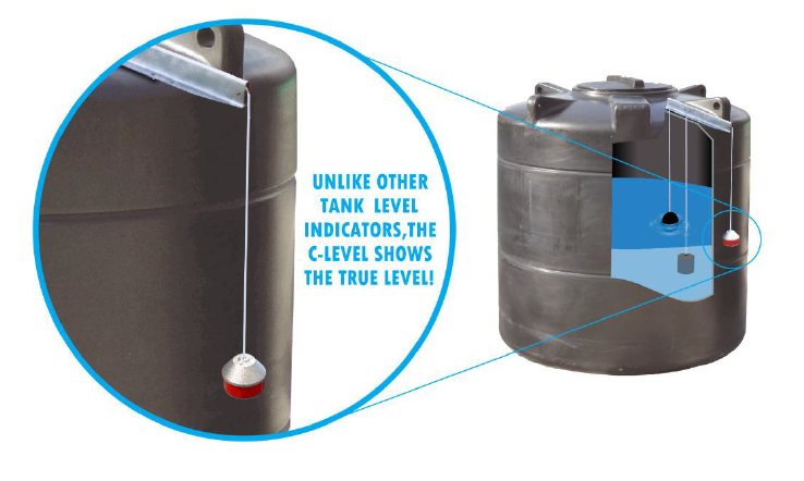 C-Level Rainwater Tank Level Gauge – Freeflush Water Management Ltd.
